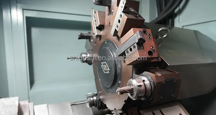 High-speed Power Turret CNC Lathe Telescopic Guards for X/Z Axes