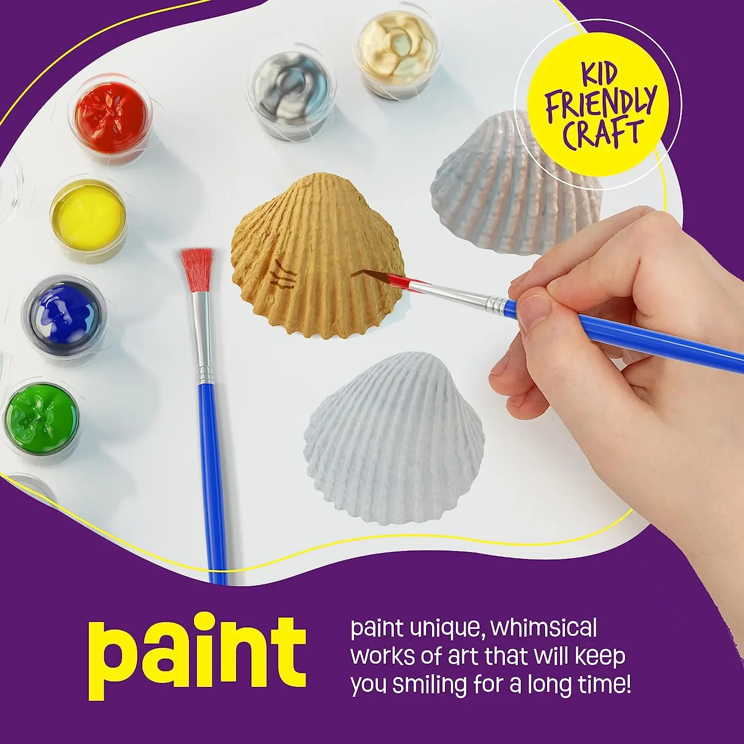 Fun DIY Shell Painting Art Kits for Kids - Creative & Eco-friendly