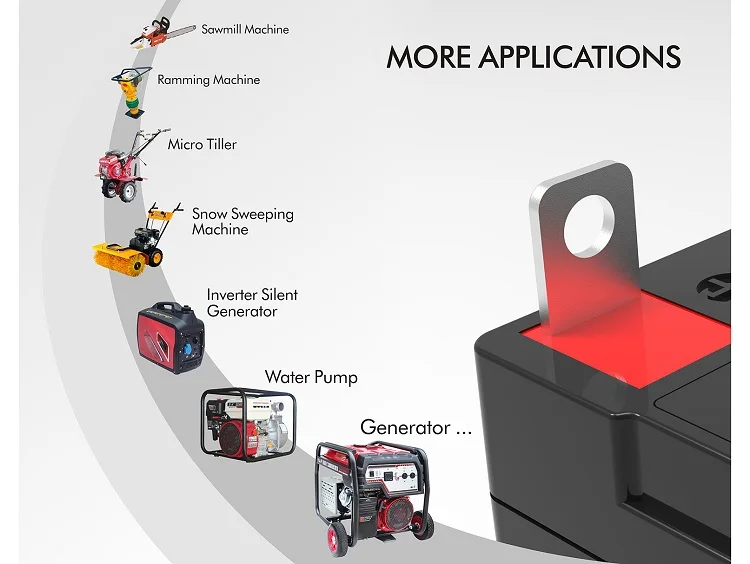 6DM7 Battery - Reliable Maintenance Free Generator Battery
