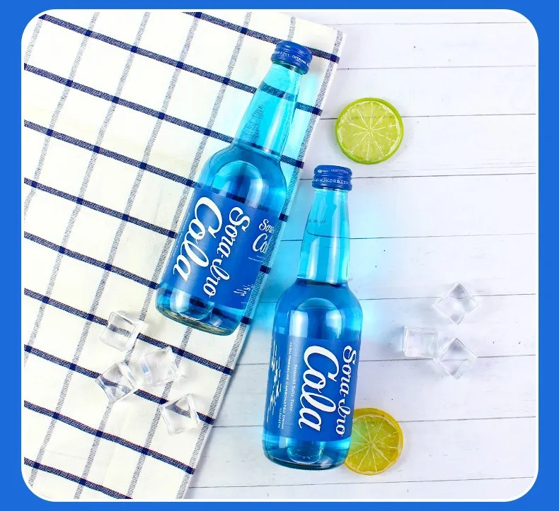 Wholesale Japanese Drink Cola Flavor Blue Carbonated Soda