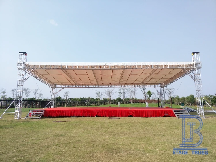 Aluminium Flat Roof Truss System Design Structure Truss For Events ...