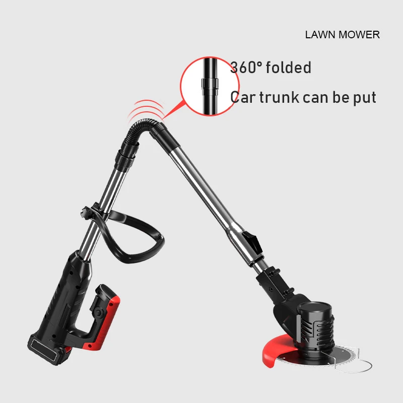 21 V Electric Folding Lawn Mower Low Noise Automatic Fast Cutting ...