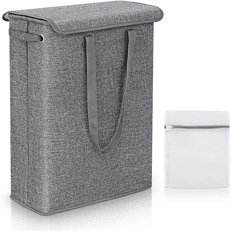 Foldable Extra Large Laundry Hamper With Lid Tall Laundry Hamper With ...