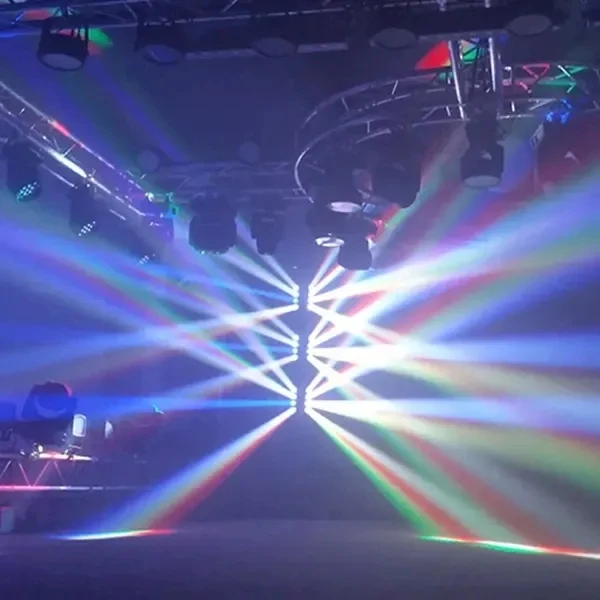 8 Eye Spider Beam Light - RGBW LED Moving Head for Parties