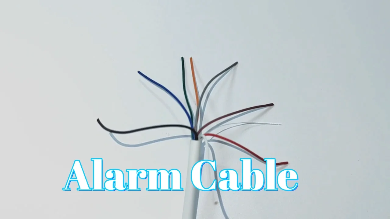 Shielded Alarm Cable 24x0.22mm2 Stranded Conductors White Pvc Outer Sheath - Buy 6x0.22mm2+2x0 ...