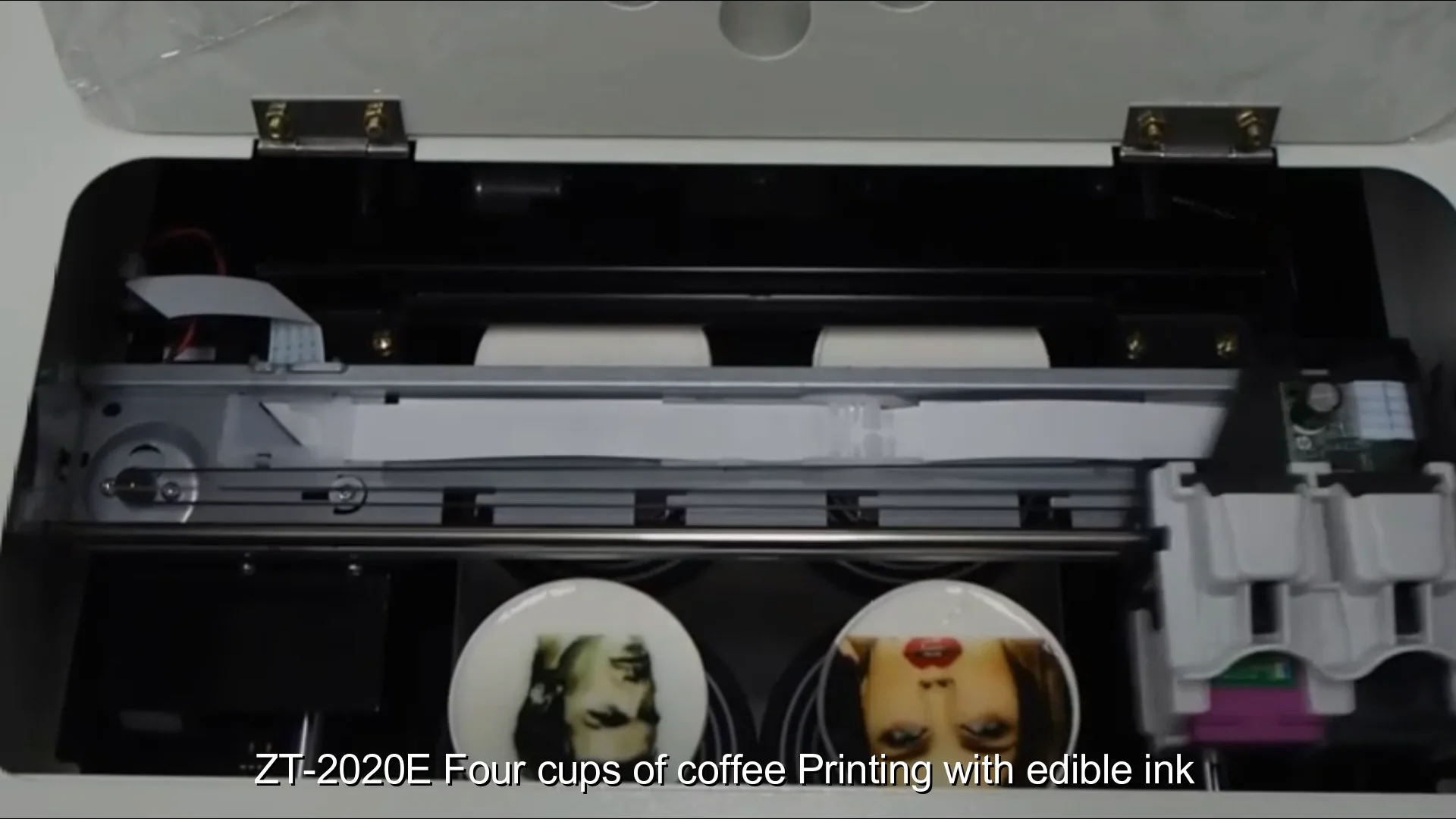 Four Cup Selfie Edible Ink Coffee Latte Art Printer For Food Printing ...