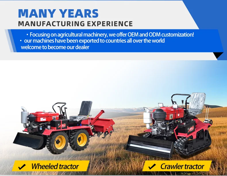 Multi-purpose Crawler Tractor Farm Mini Tractor Farming Equipment ...