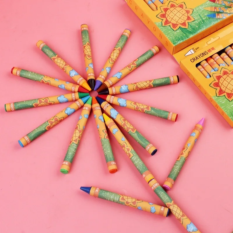 Eurolucky Cartoon Crayons Color School Painting Graffiti Crayons Box ...