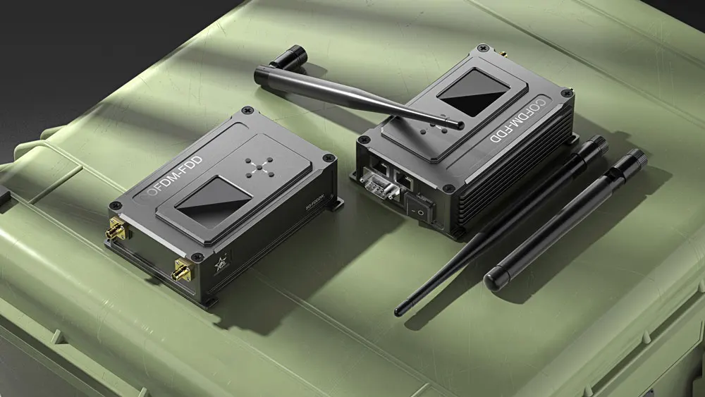 Ethernet Port Microwave Wireless IP Transmission FDD Av Transmitter ...
