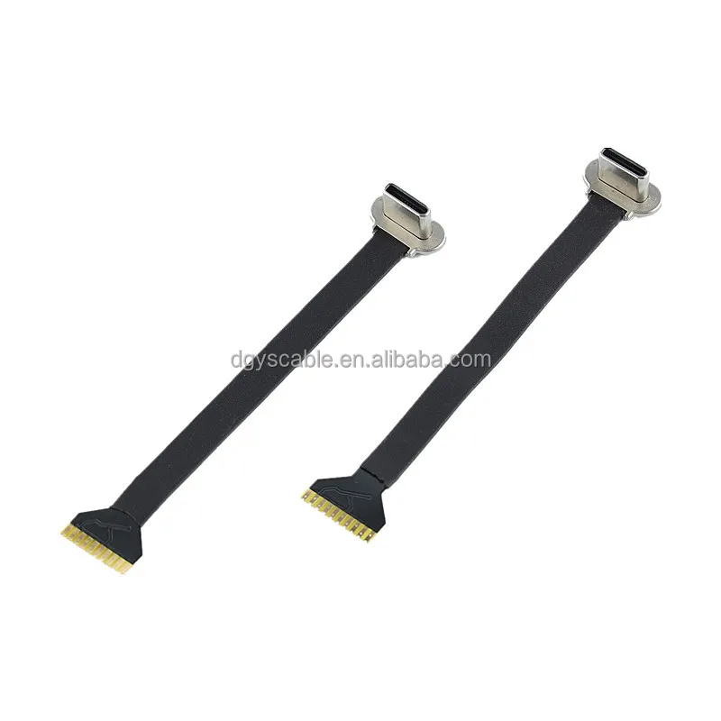 90 Degree Ribbon Cable Angle Micro Usb Type c FPC Soft Cable Micro Usb ...