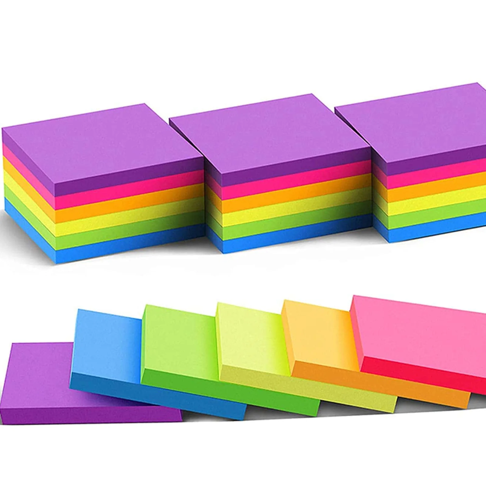 S3300 Custom 3x3'' Paper Sticky Notes - Colorful & Versatile