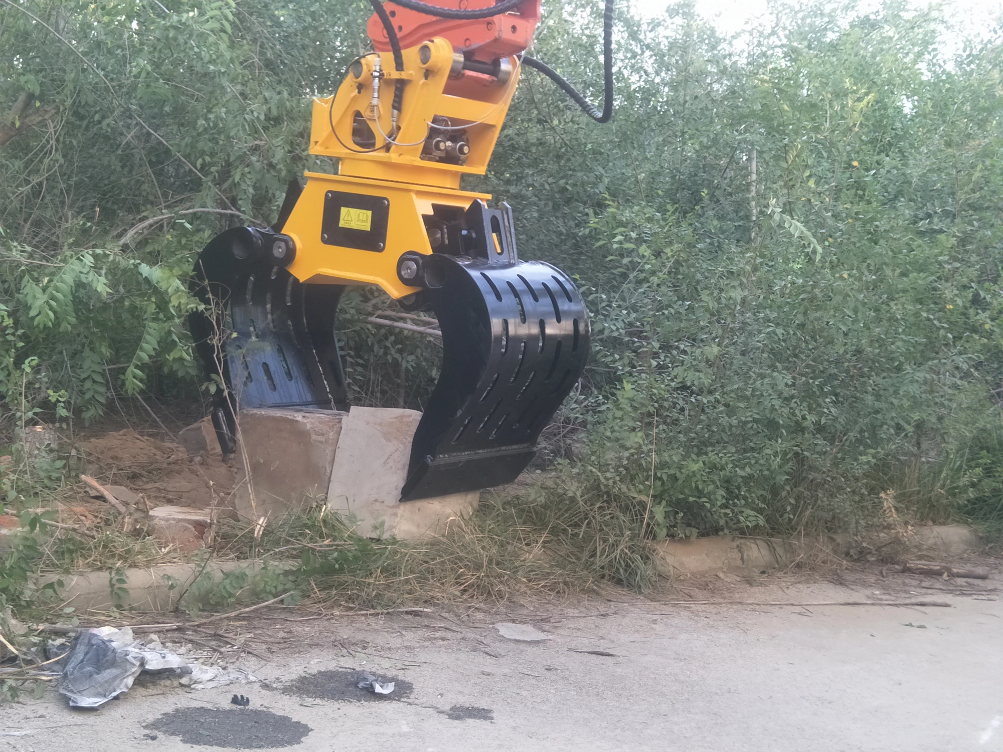 Excavator Demolition Hydraulic Rotating Grapple Scrap Metal Grab For ...