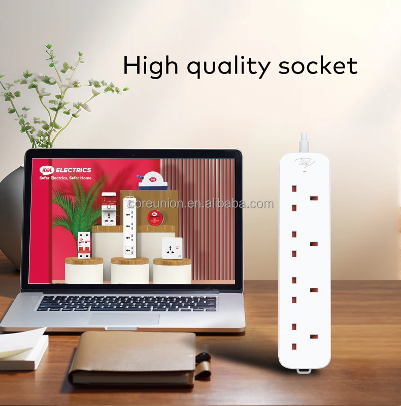 Group Socket 4 Gang High Quality Extension Cord Extension Socket ...