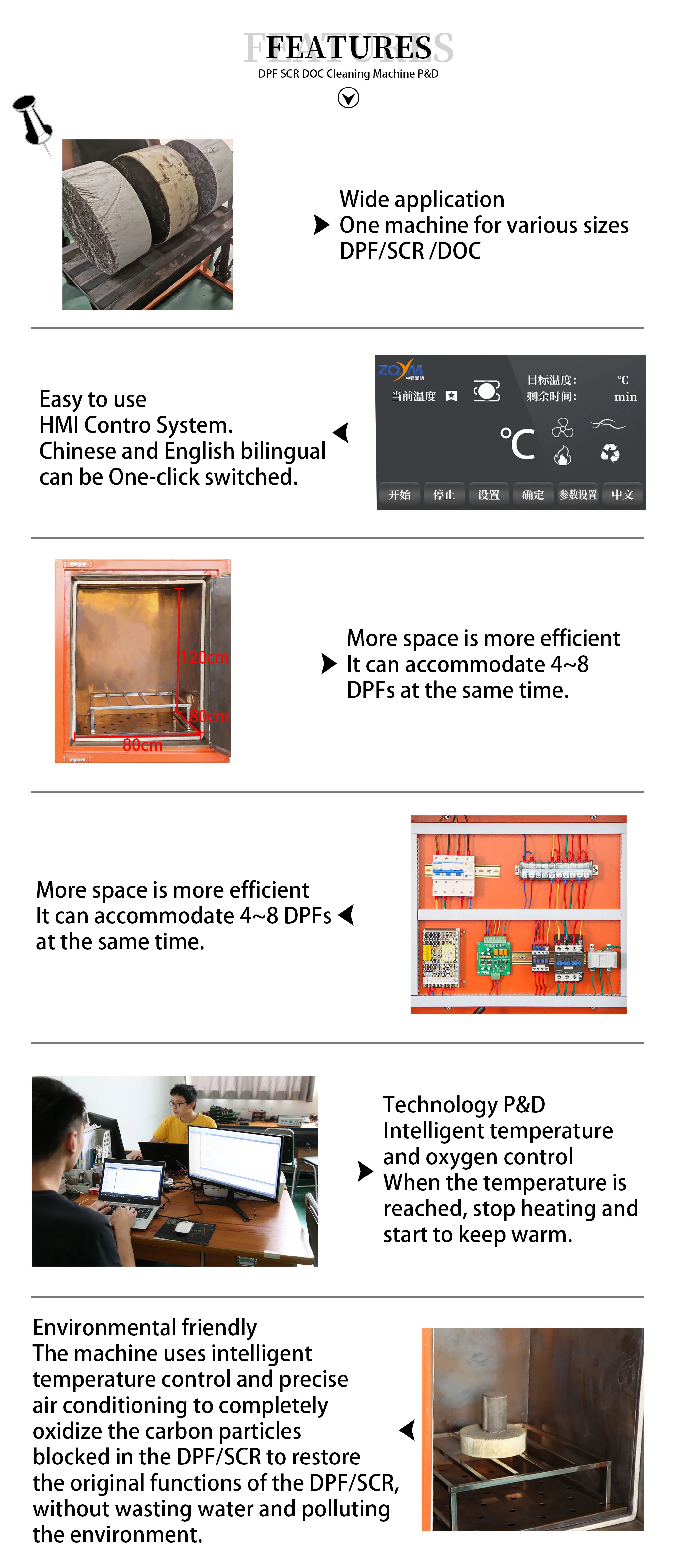 ZQYM Factory Direct Selling DPF cleaning Machine DOC DPF SCR ...