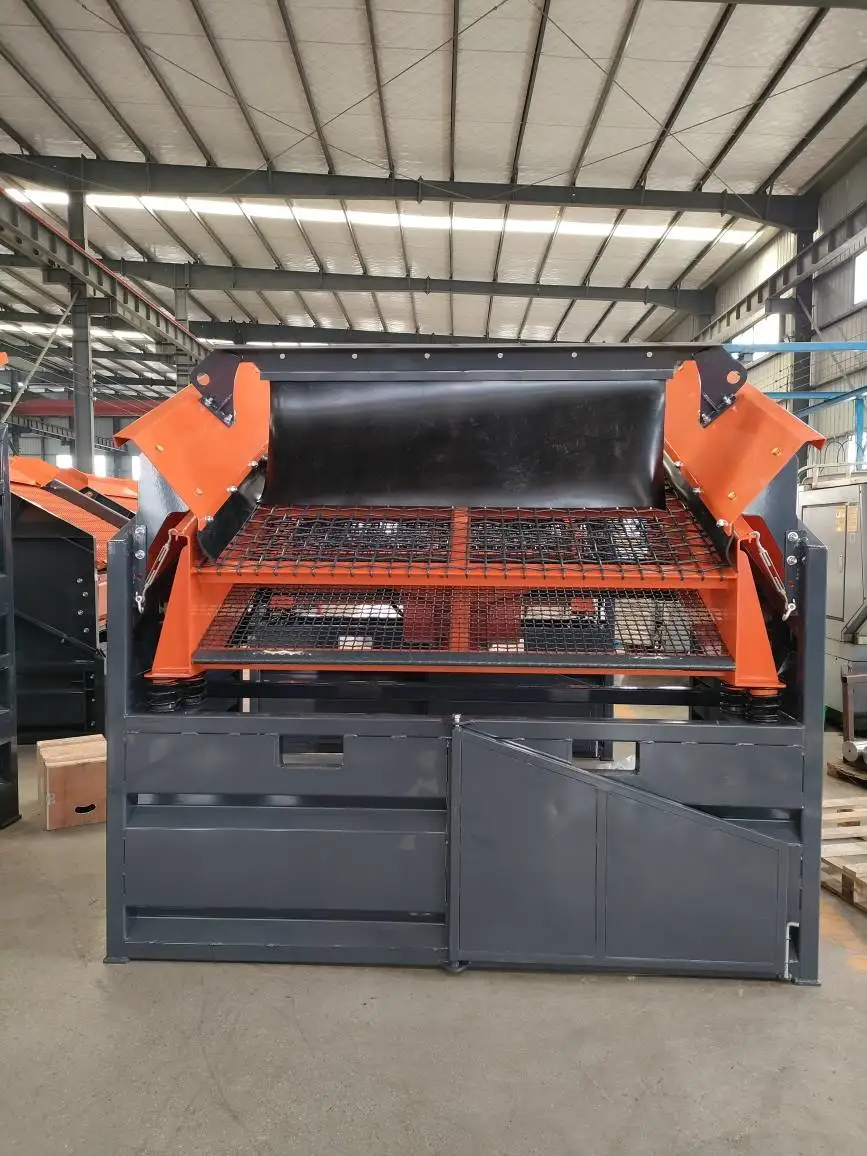 Vibrating Separator Screener River Sand Gravel Topsoil Screener Machine ...