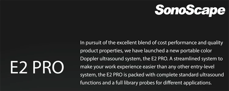 Ultrasound Scanner Sonoscape E2pro Portable Ultrasound Machine - Buy Sonoscape E2,Ultrasound ...