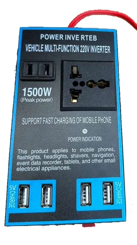 Multifunctional Car Power Inverter 12v 24v To 220v Car Mobile Phone Usb ...