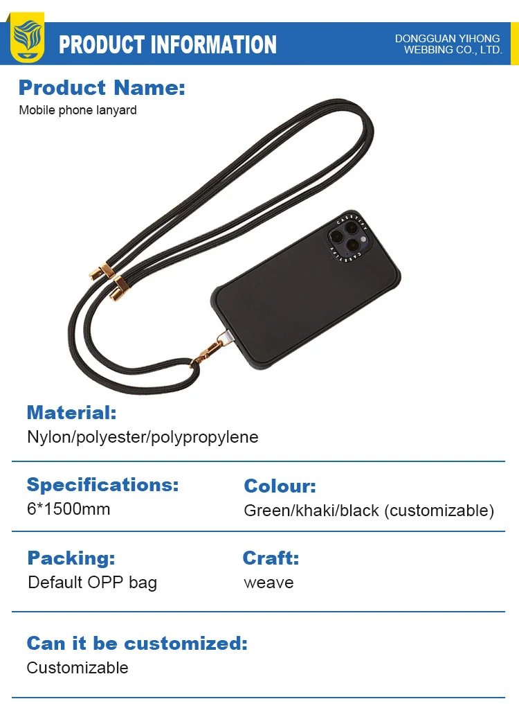 Custom Logo Phone Silicone Holder Crossbody Tpu Rubber Rope Strap Cell ...