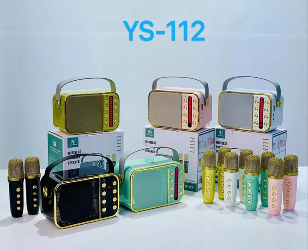 SU YOSD Portable Karaoke - YS-112 Dual Wireless VHF Mic Strap