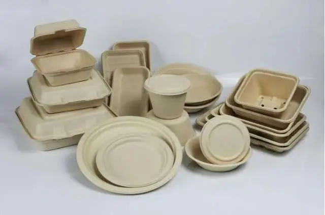 Wheat Rice Straw Pulp Paper Plates Tableware Making Machine