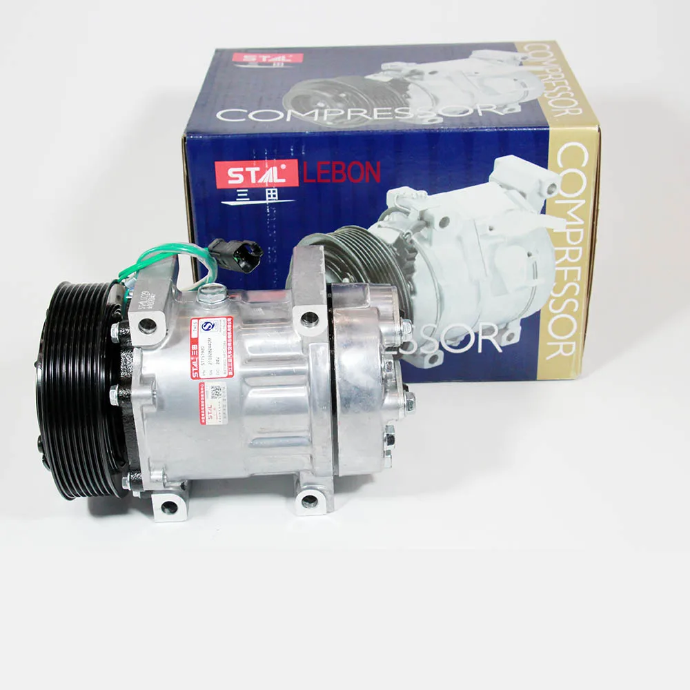 EC230 7H15 8PK 24V R134a 20538307 Air Conditioner Compressor 8191892