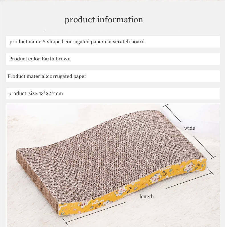 New S Corrugated Cat Scratch Board Factory Wholesale Cat Claw Board ...