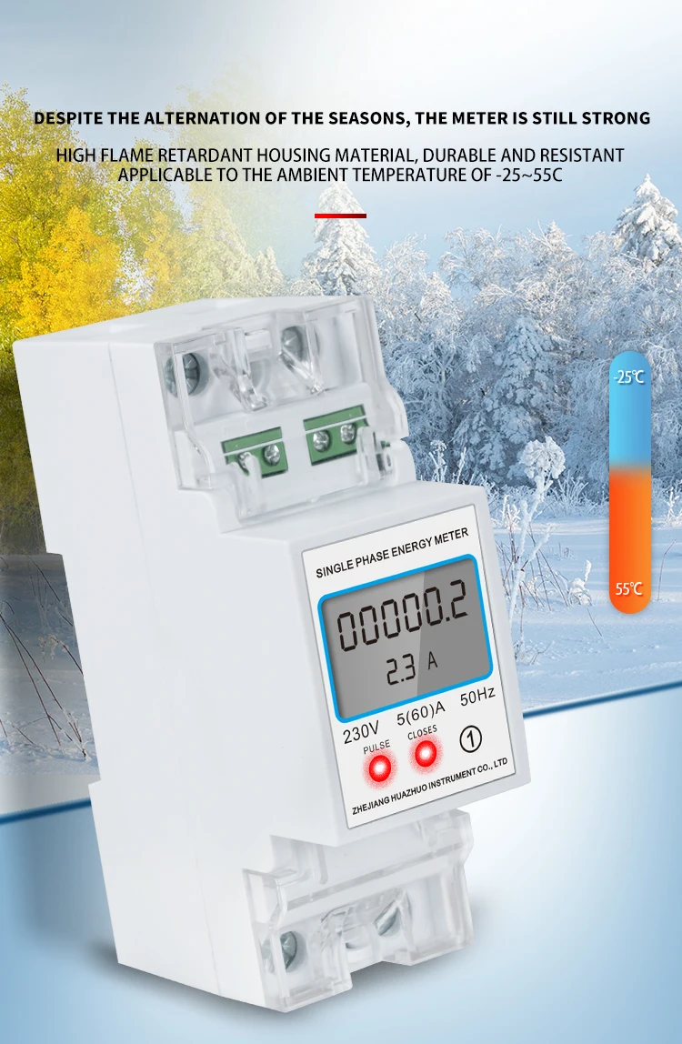 2P Single-Phase LCD Display RS485 DIN Rail Kwh Energy Meter| Alibaba.com