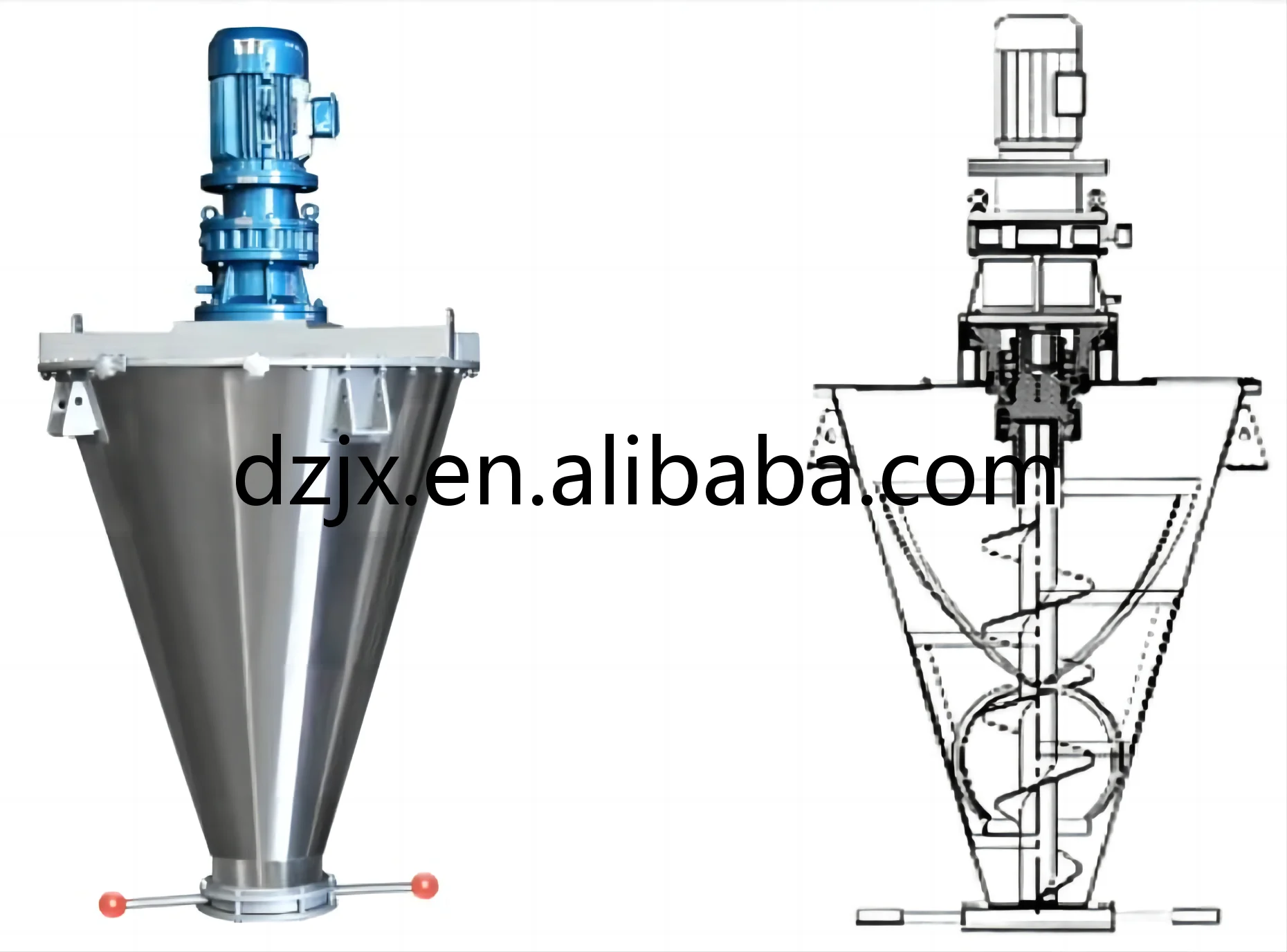 DZJX China Machinery Double Cone Powder Mixer - Efficient & Durable