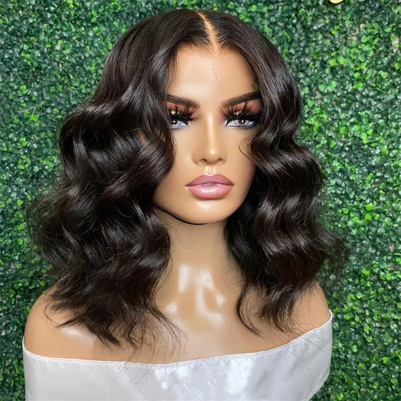 Alibaba.com: 10 Inches Glueless Bone Straight Raw European Lace Bob Wig ...