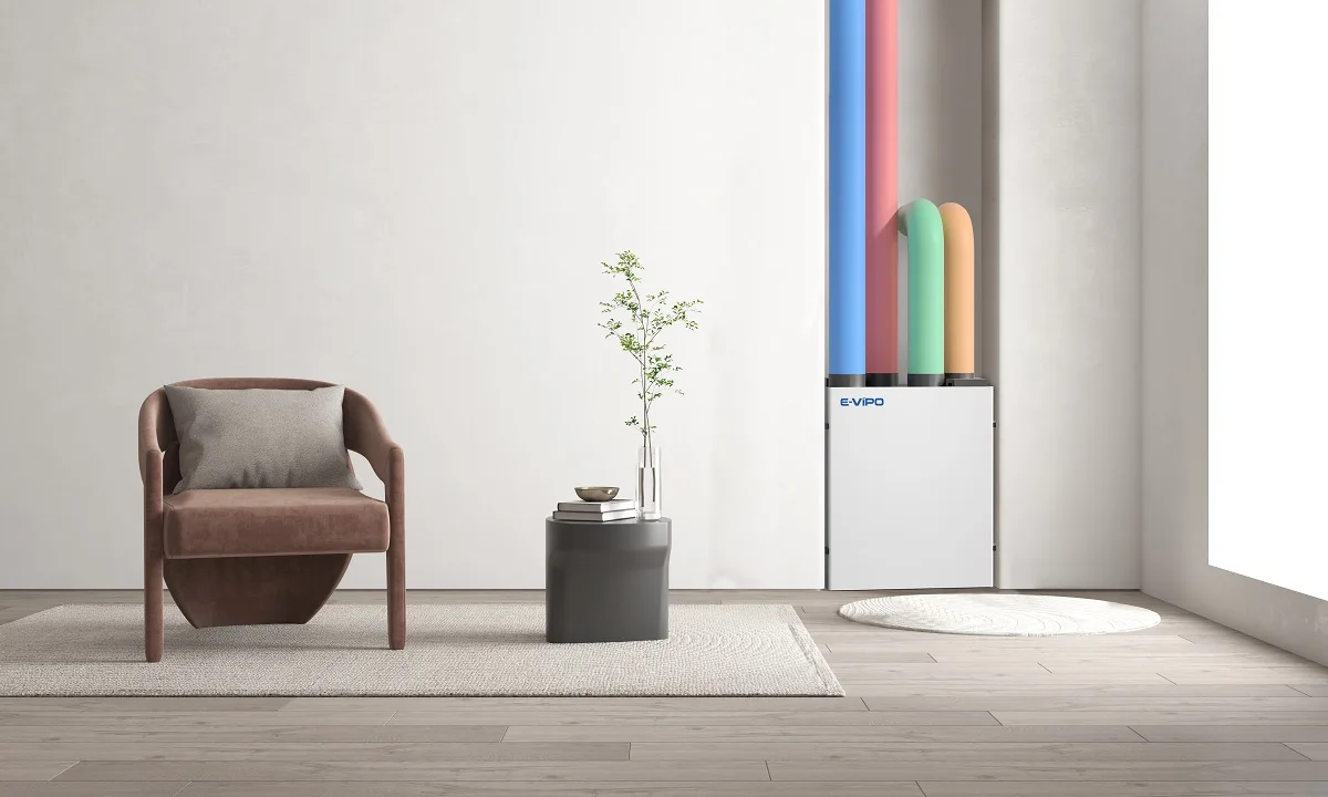 Office Ceiling Ventilation System with CO2 Sensor