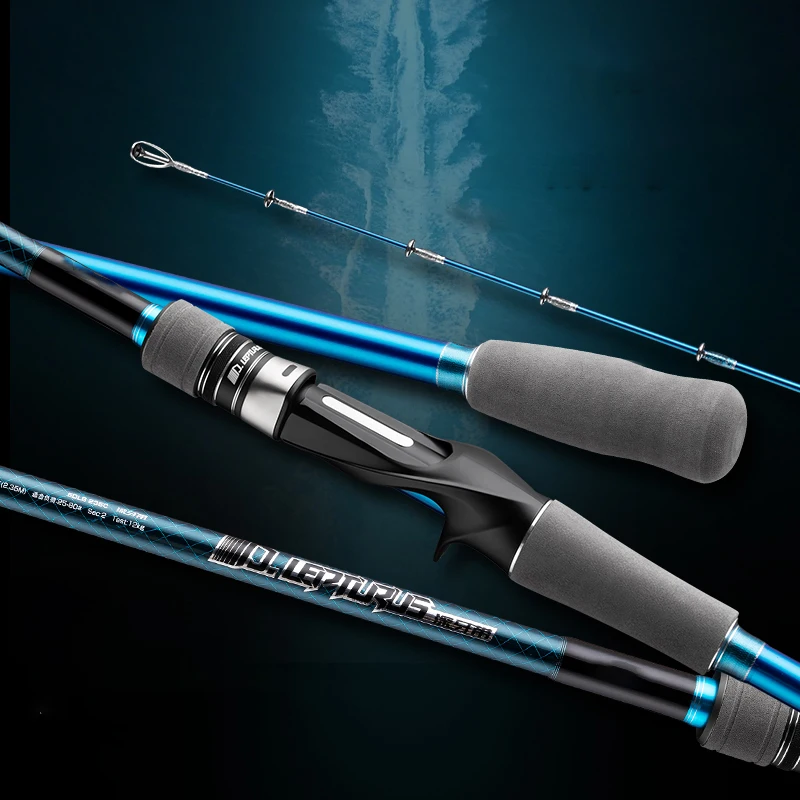 Fjord Fishing Rod 1.95m 2.15m 2.35m Carbon Fiber Telescopic Fishing ...