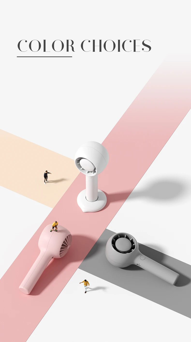 3 in 1 Rechargeable Table Fan - Portable USB Handheld Fan