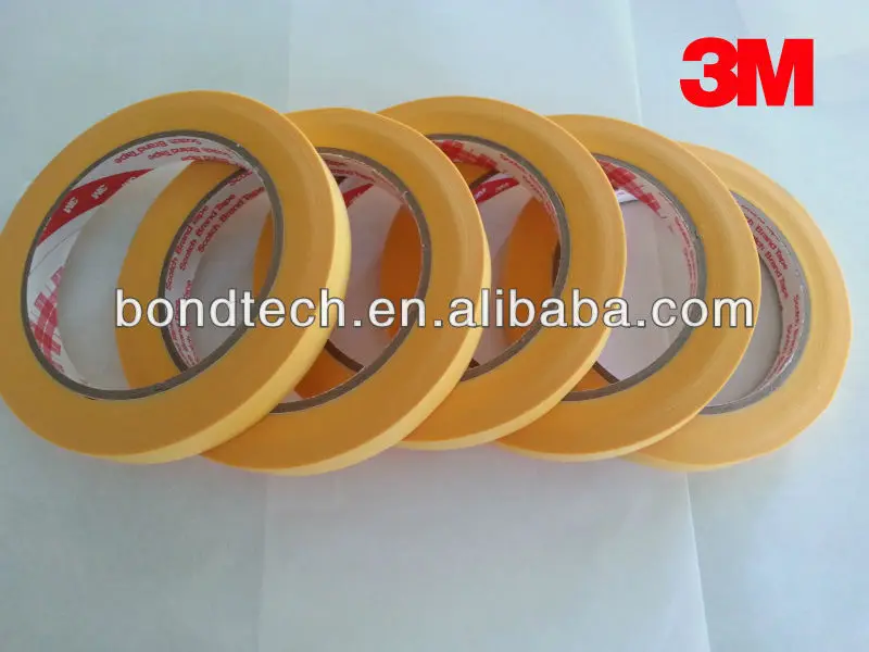 3M 244 Scotch Performance Masking Tape Gold UV Resistant Heat Resistant Waterproof for Spray ...