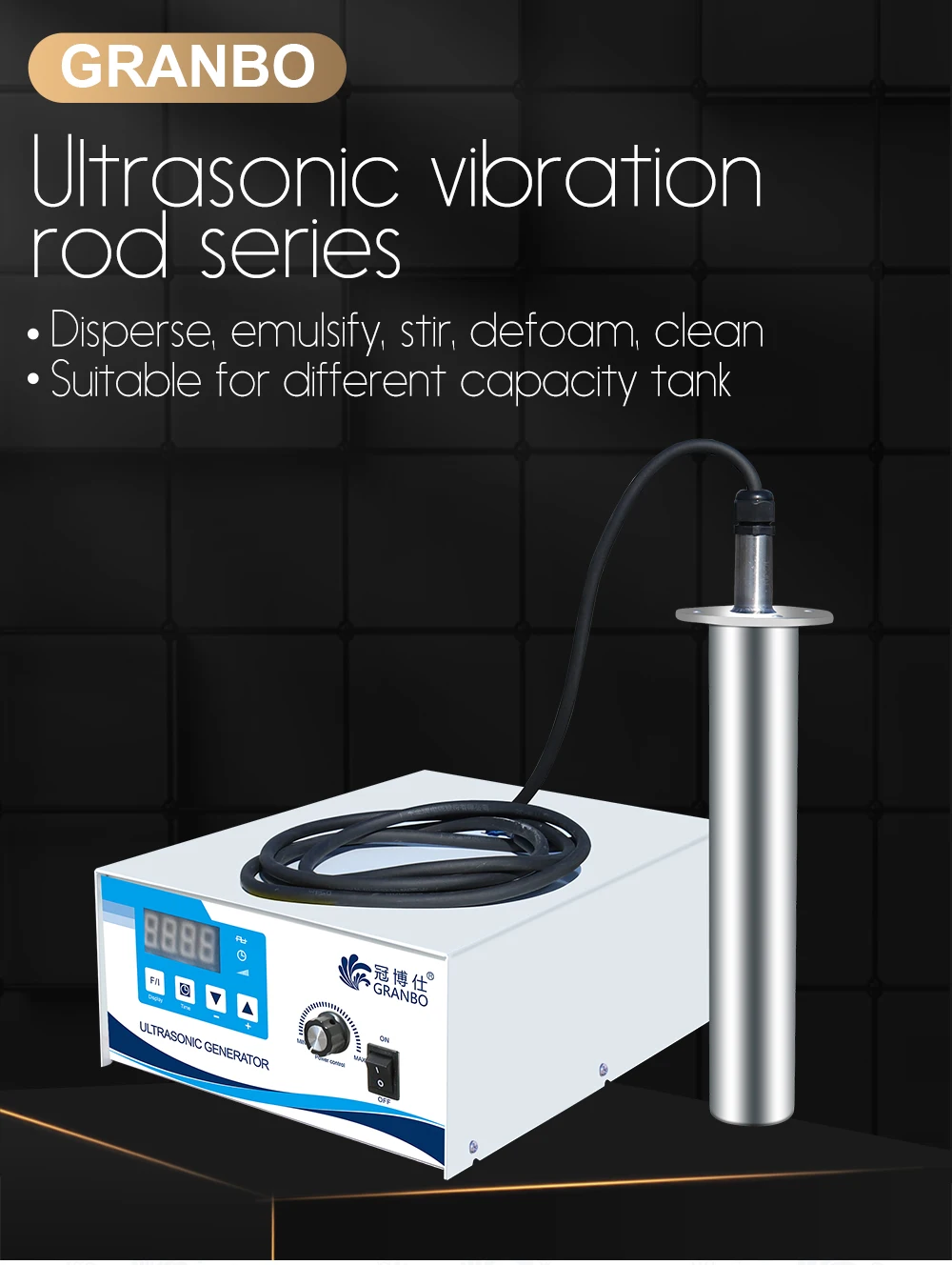 Submersible Ultrasonic Vibration Rod 600w 28/40khz Sus304 Digital ...