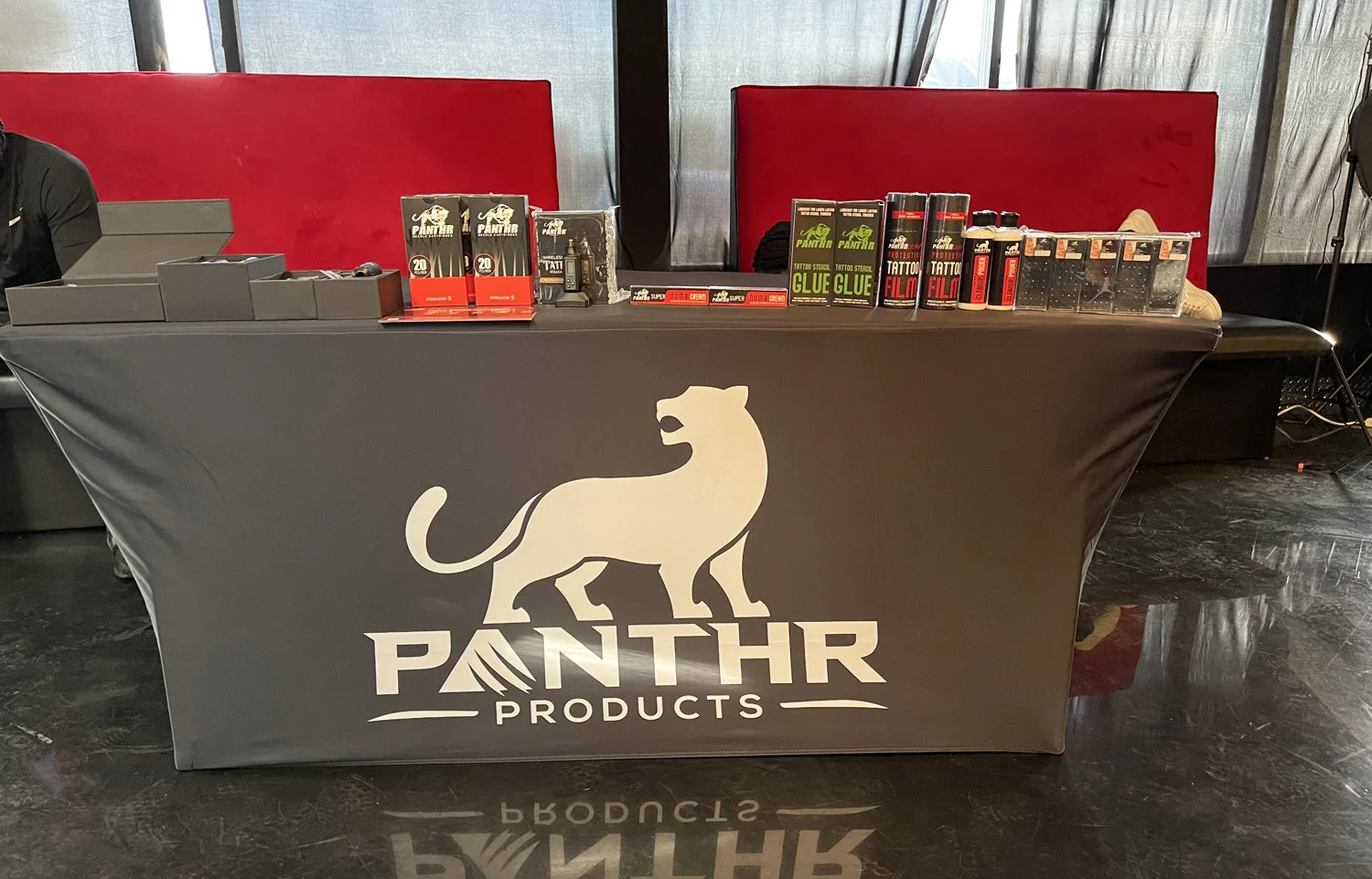 4ft 6ft 8ft 10ft Stretchy Table Cloth Trade Show Custom Throw Table Cover Sublimation Logo ...