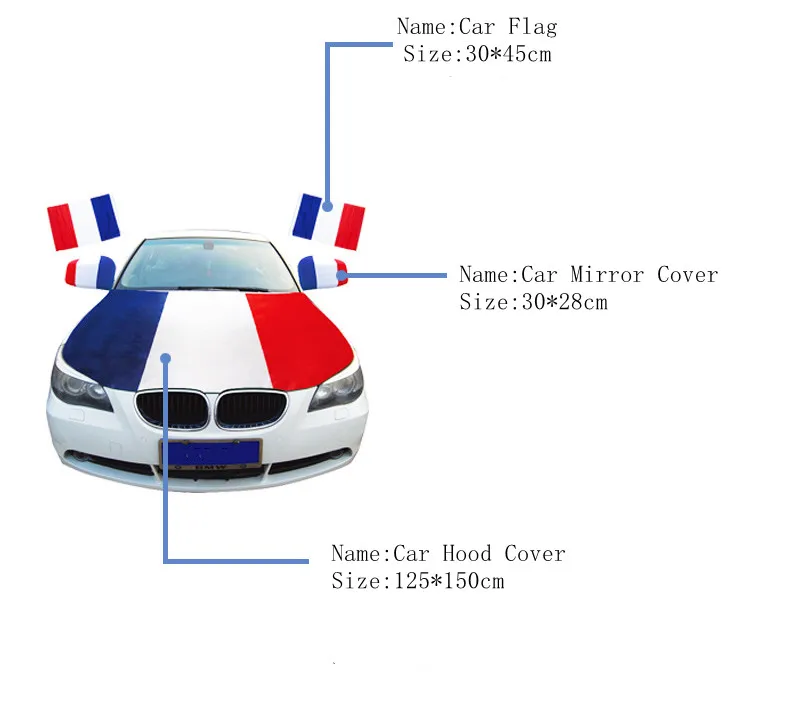 2021 New Custom Print National Flag Car Engine Hood Cover Promotion Car ...