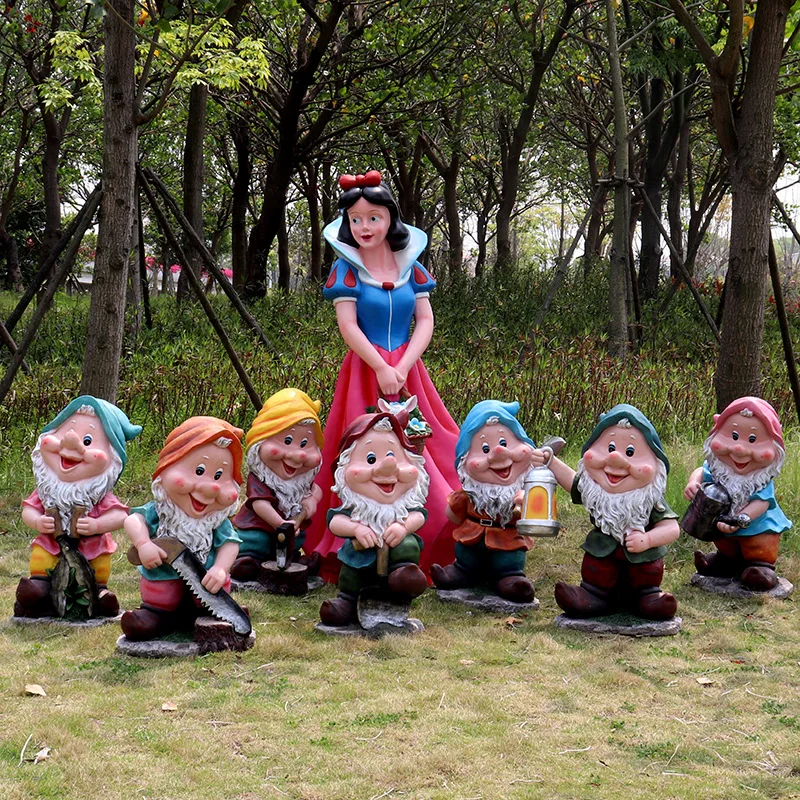 Wholesale Life Size Cartoon Fiberglass Snow White Princess