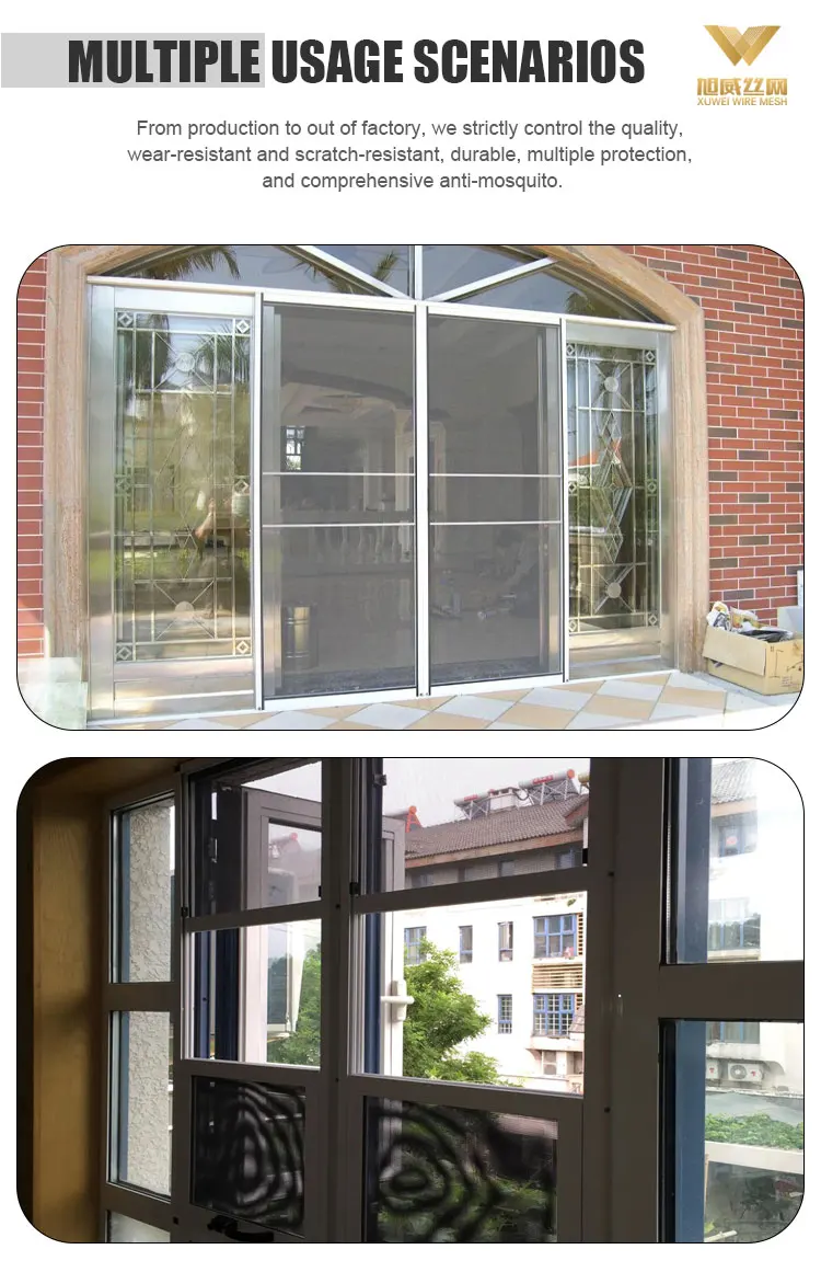Stainless Steel Wire Mesh Screen Window Security Screen Door - Buy ...