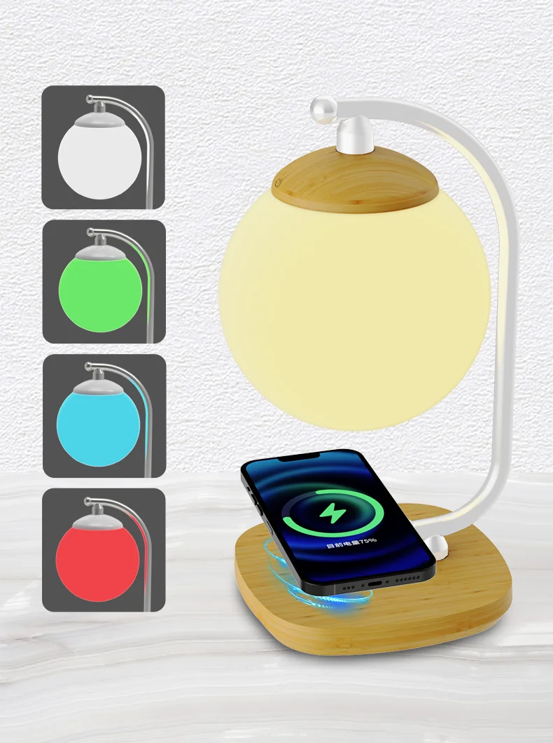 Moon Shape Transparent Table Lamp Led Rose Crystal Table Lamp 16 Colors ...