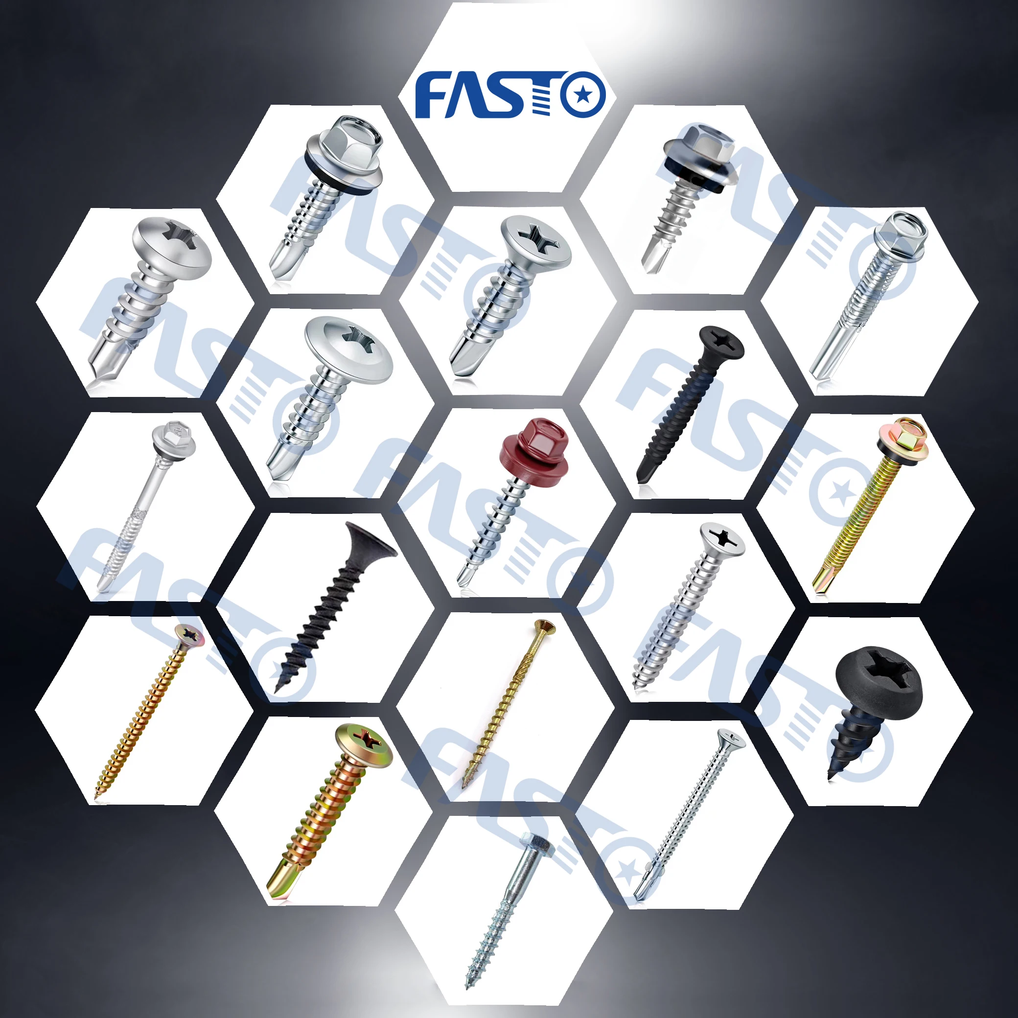 5.5mm/6.3mm Double Thread Sandwich Panel Screw Self Drilling Roofing ...