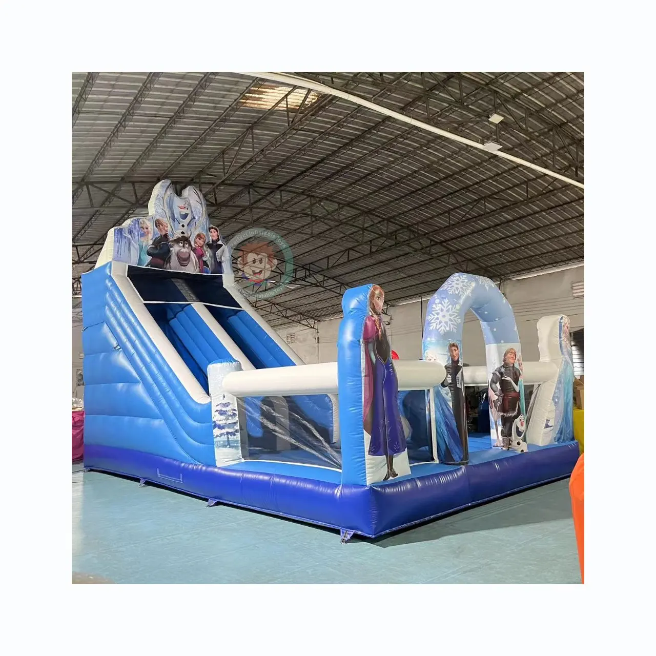 Frozen Themed Inflatable Bouncy Castle Princess in Inflatable Castle ...