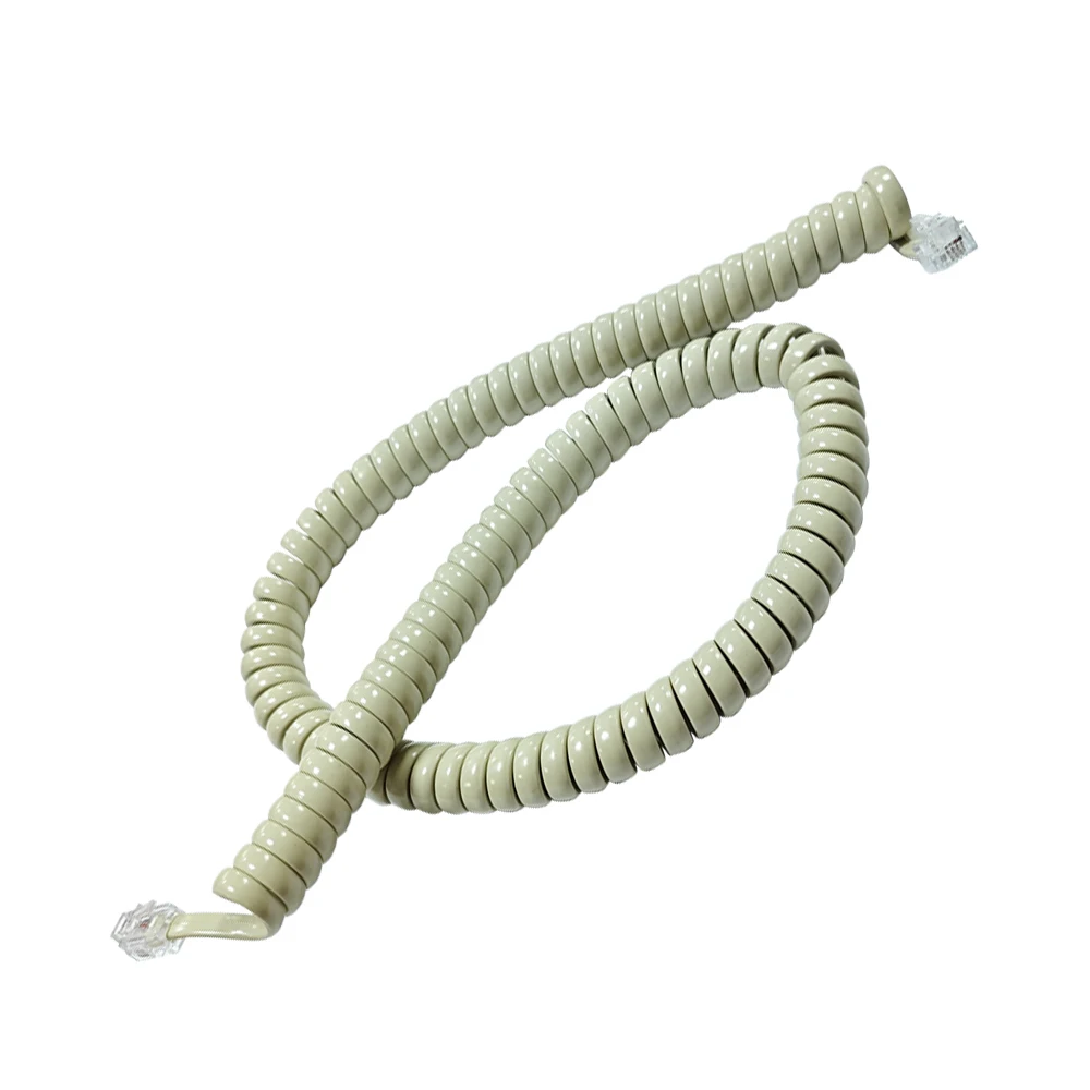 Coiled Telephone Handset Cord - 6FT, 12FT, 25FT, 50FT