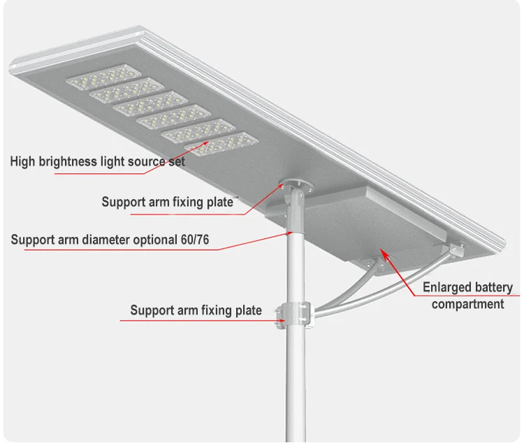 8m Outdoor Galvanized Square Tube LED Solar Street Light Pole| Alibaba.com