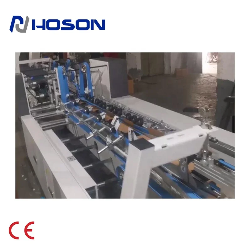 Zh-1000ft Automatic Side Pasting Machine Gluing Machine Straight Line ...