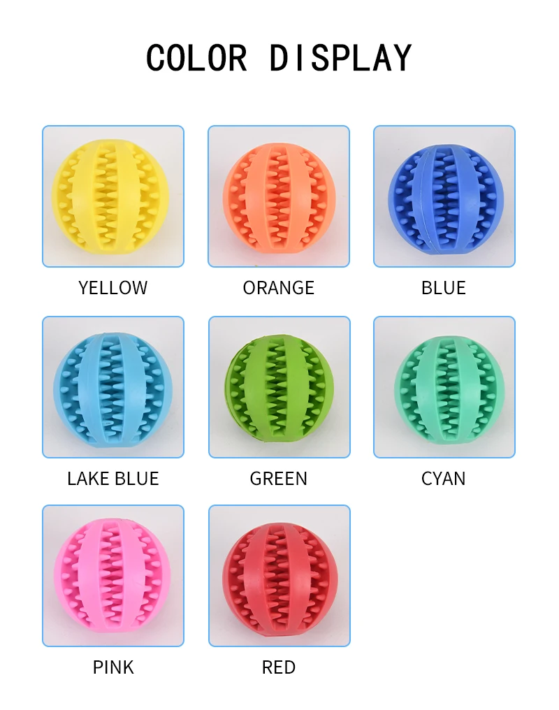 Tough Durable Natural Rubber Dog Chew Ball Toy - OEM/ODM