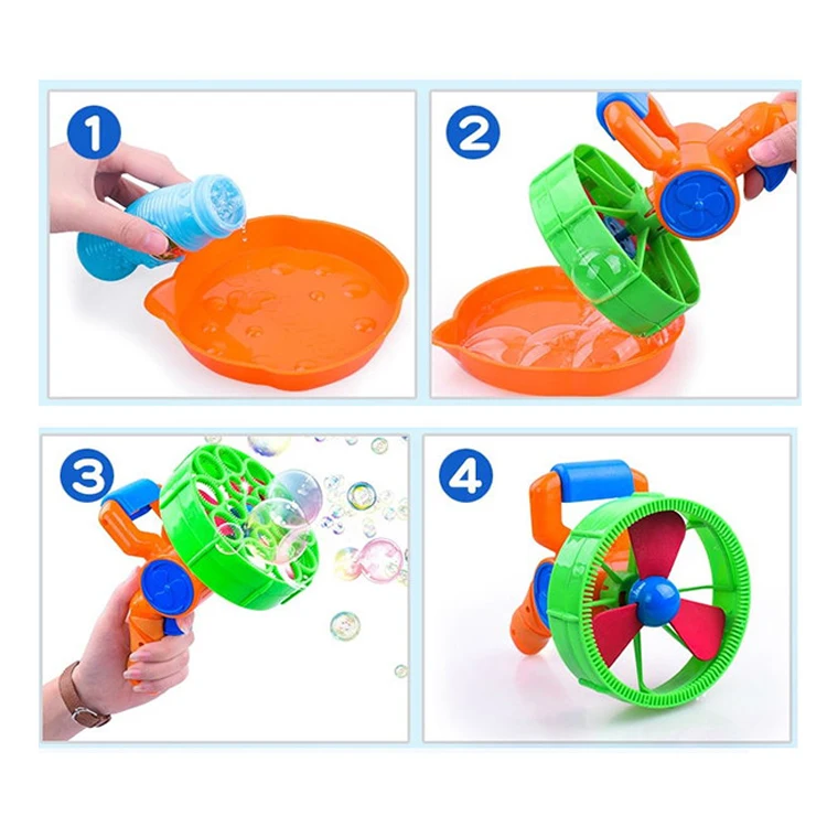 Kids Outdoor Activity Automatic Bubble Machine Toys Plastic Bubble Wand ...