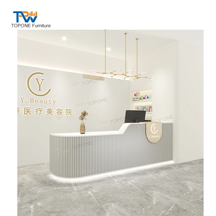 Small Salon Reception Desk European Popular Front Service Reception ...