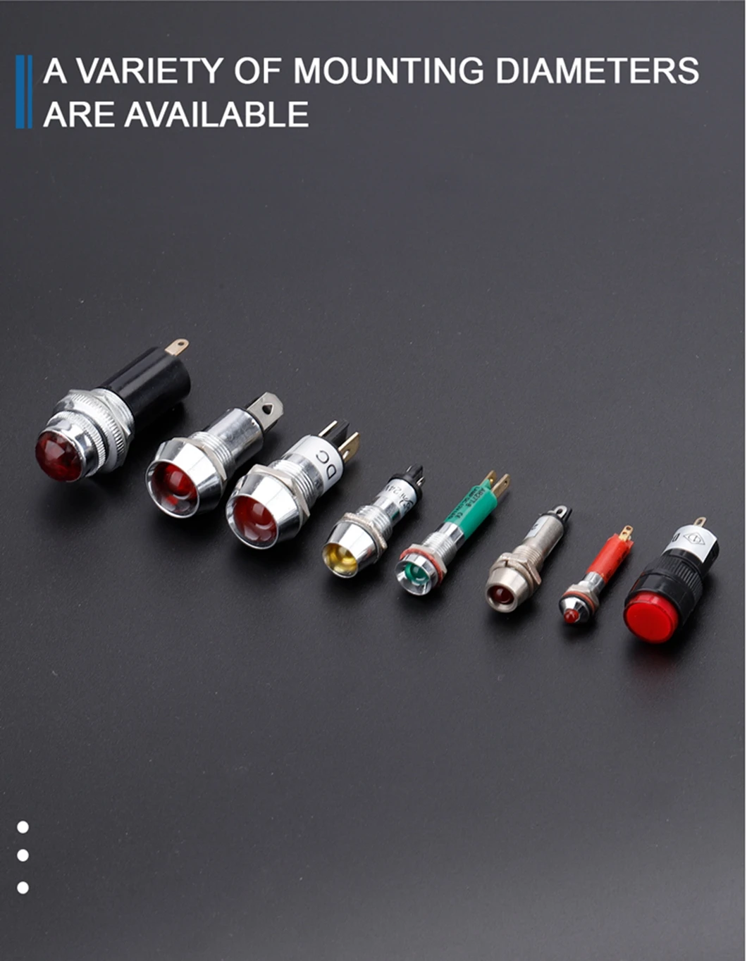 Abilkeen 16mm Installation Aperture 220v-240vac Green Led Industrial ...