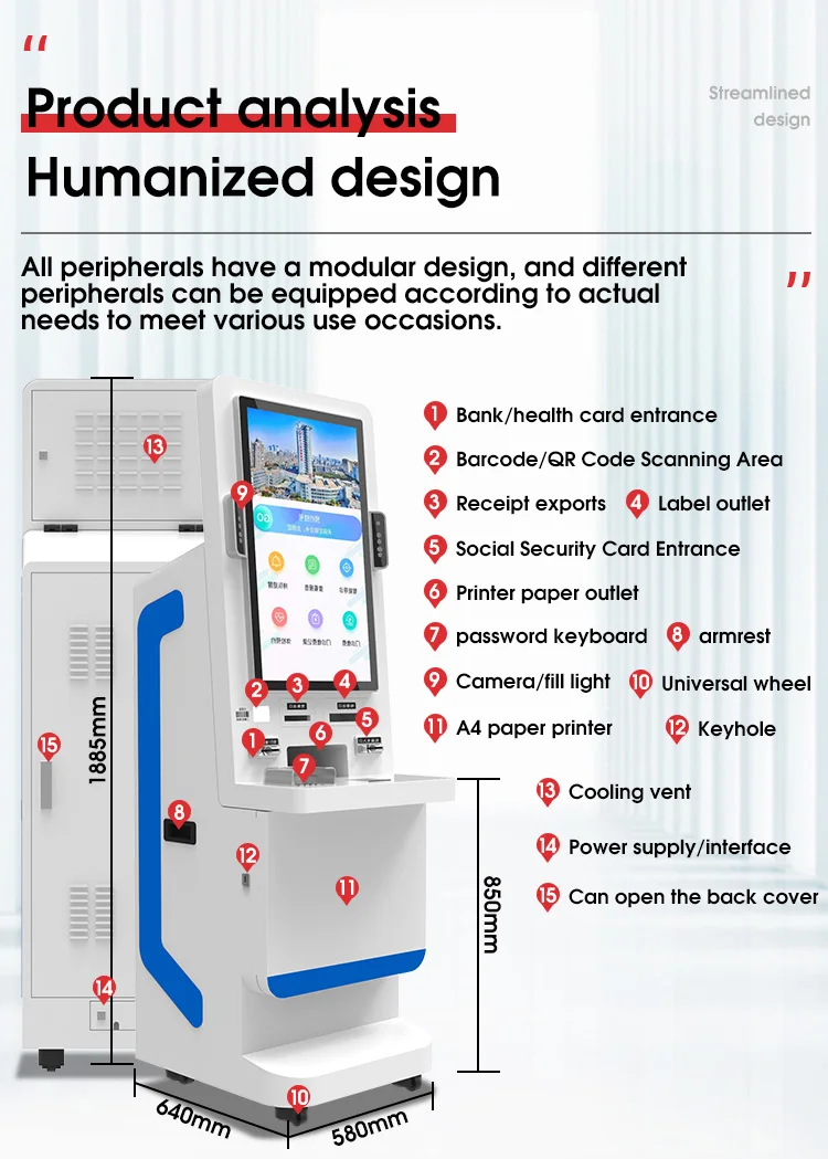 32 Inch Self-service Machine Touch Screen Inquiry All-in-one Campus ...