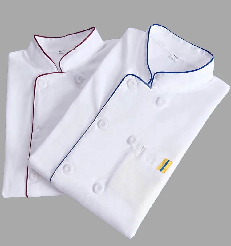 Restaurant Kitchen Work Clothes Custom Men Women Plus Size Jacket ...